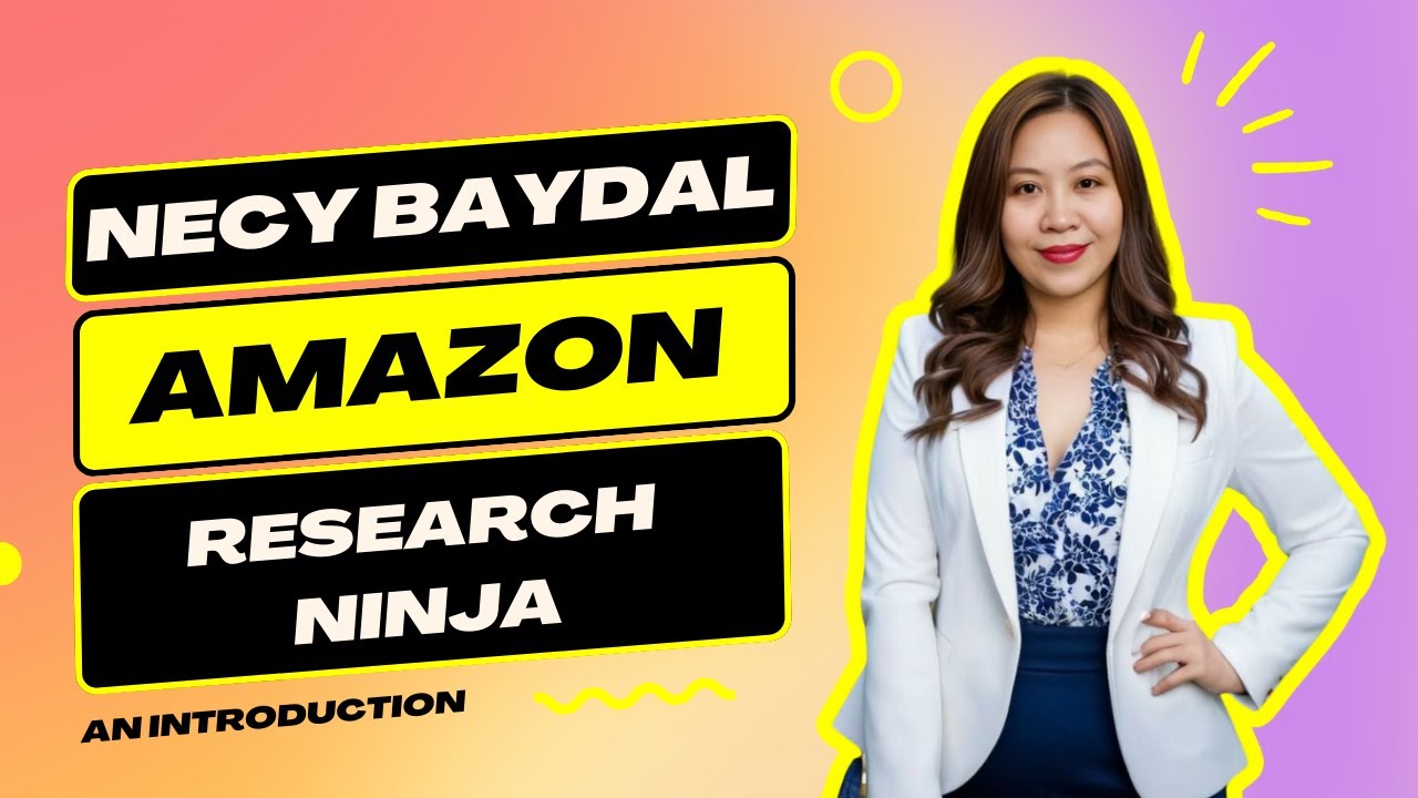 Necy As An Amazon Product Researcher - A Video Introduction - YouTube