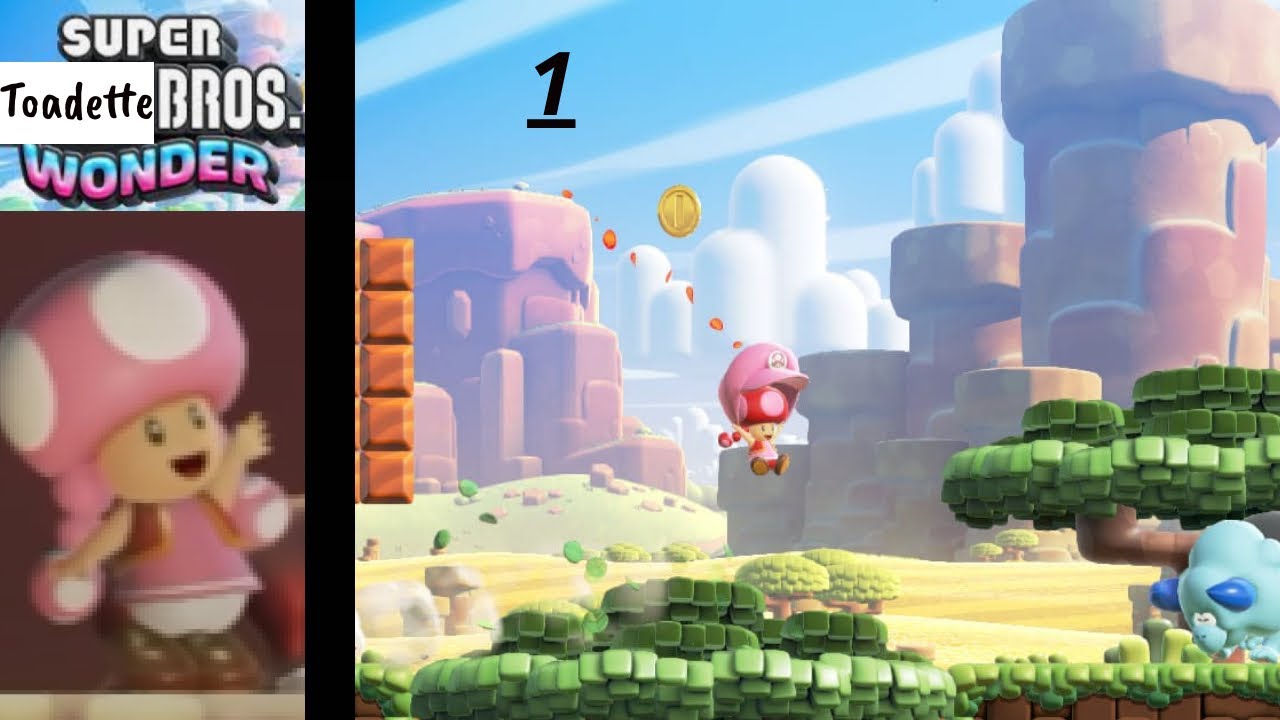 ¡La Toadettita aventurera!. Super Toadette Bros. Wonder #1 - YouTube
