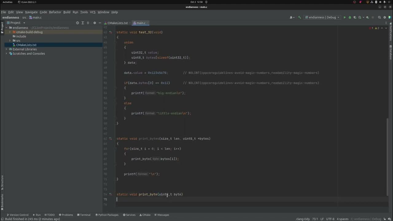 Endianness in C - YouTube