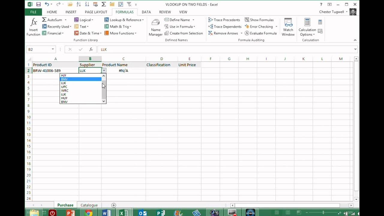 EXCEL VLOOKUP - CONCATENATION USING THE CHOOSE FUNCTION - YouTube