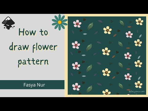 HOW TO DRAW FLOWER PATTERN | INKSCAPE - YouTube