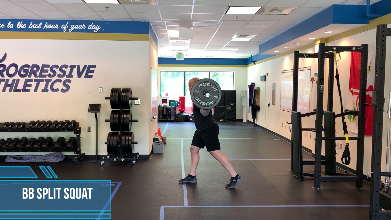 BB Split Squat - YouTube