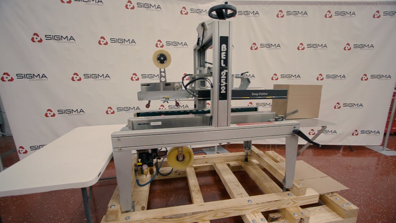 Wexxar Bel 252 Top and Bottom Tape Case Sealer Demo - YouTube