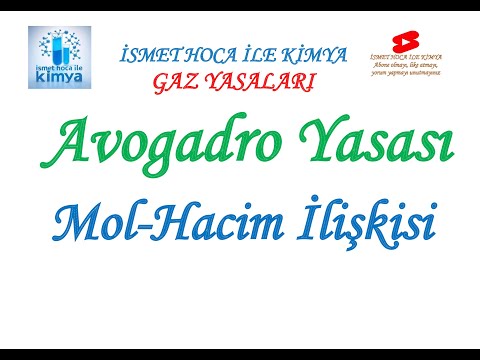 Mol hacim ilişkisi. Avogadro yasası. Gaz yasaları. Hacim tane sayısı ilişkisi. #arasınıfkimya #yks
