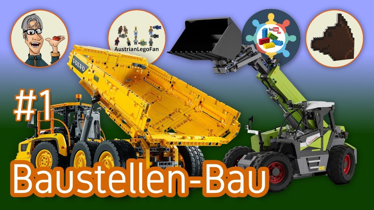 Baustellen-Bau: LEGO® Technic 42114 VOLVO A60H vs. CaDA C61051W Multi ...
