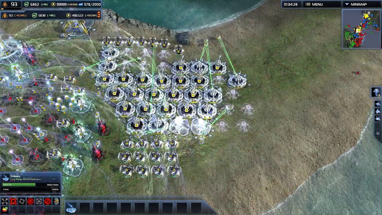Supreme Commander 2 - RevAmp Mod, Seton 4v4 - YouTube