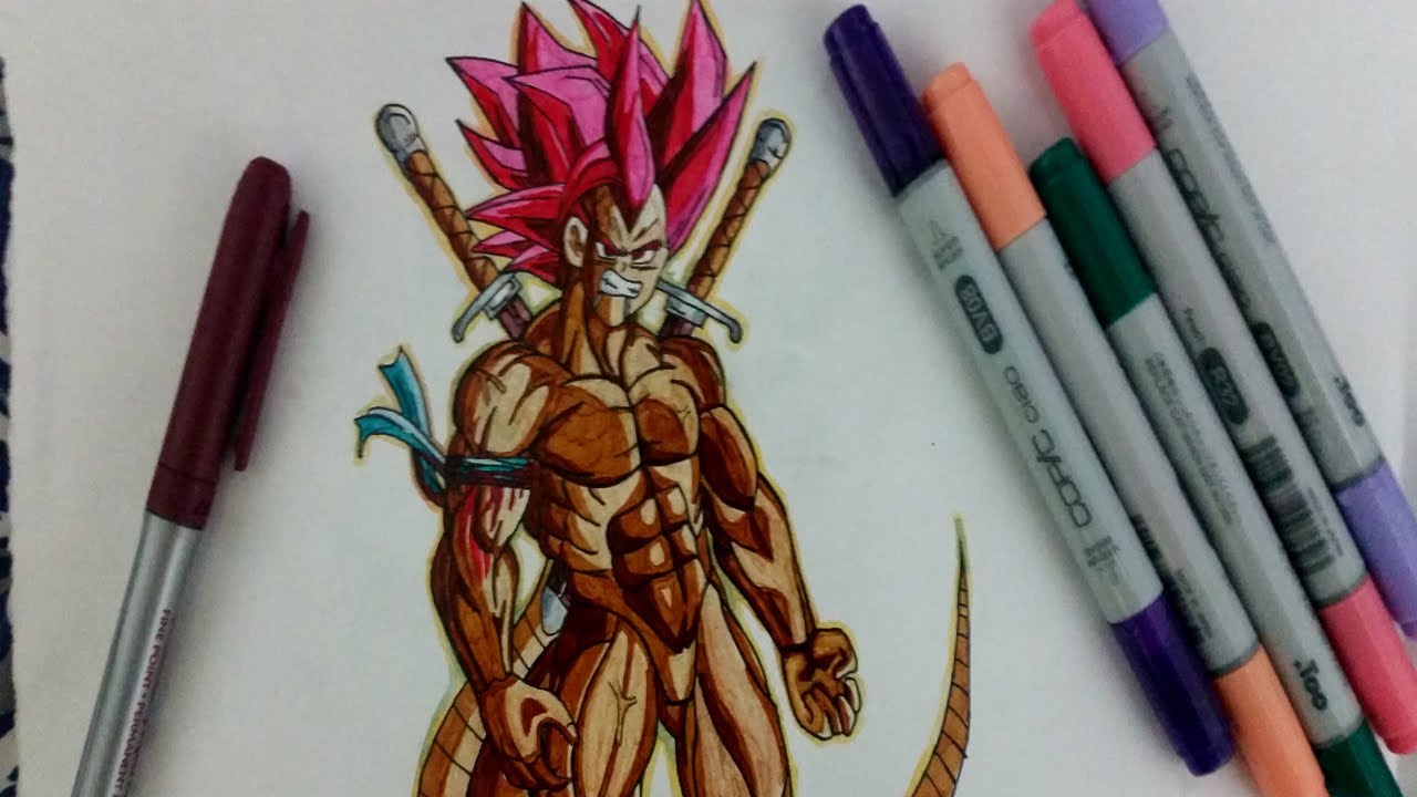 Drawing Racx super saiyan god (Own Saiyan) | Tolg Art Drawing ...