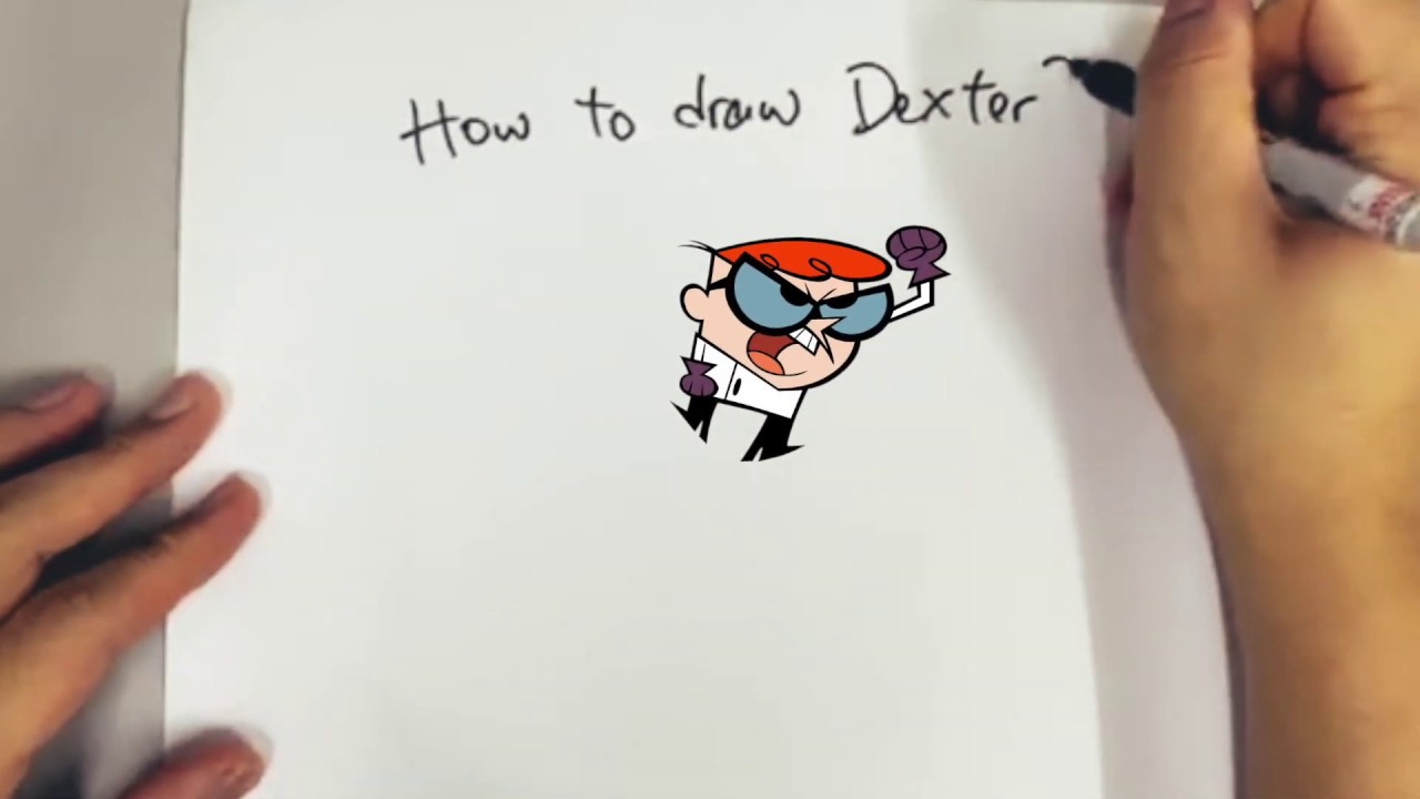 How to draw Dexter from Cartoon Network? - YouTube