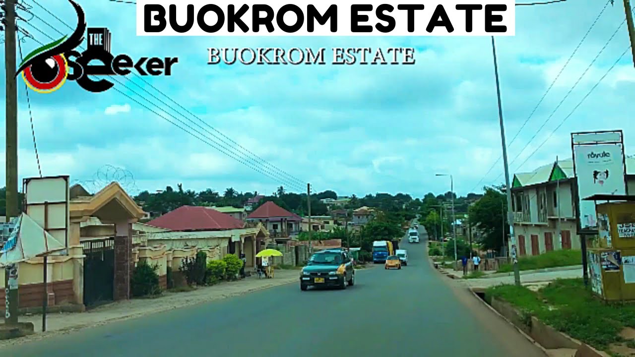 Buokrom Estate Drive and Aerial View in Kumasi, Ghana. - YouTube