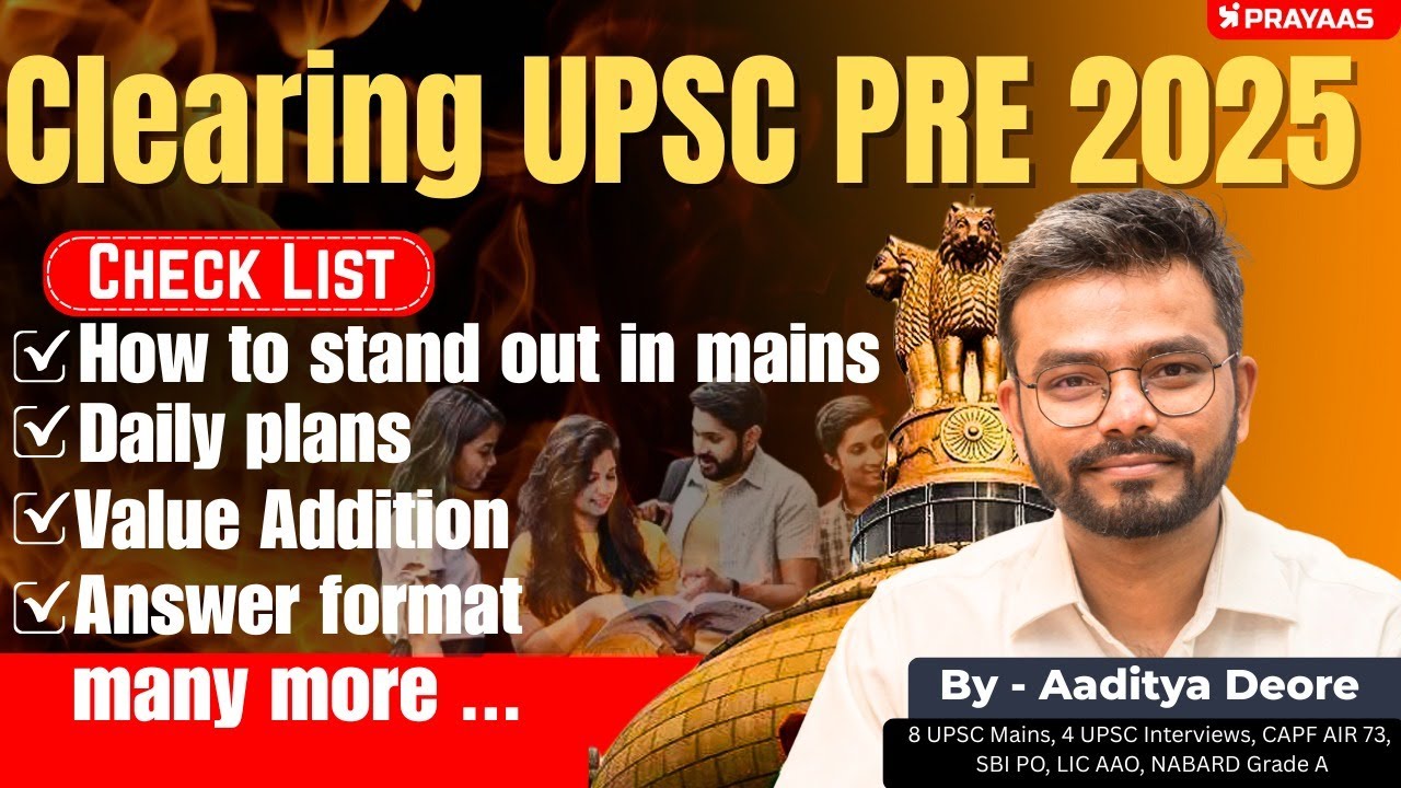 UPSC Mains 2025 | Complete Strategy & Study Plan |Special Mains | by ...