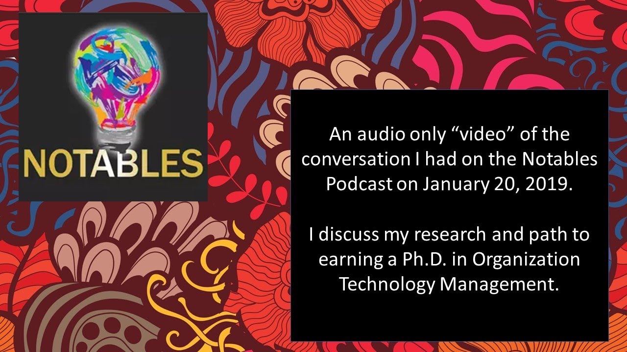 Notables EP 16: Dr. Ron Darnell - Explicit Coordination, Artificial ...