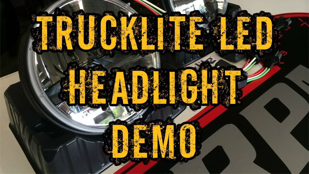 LED Headlight Demo - Trucklite Series 7 - 7" Round High/Low LED ...