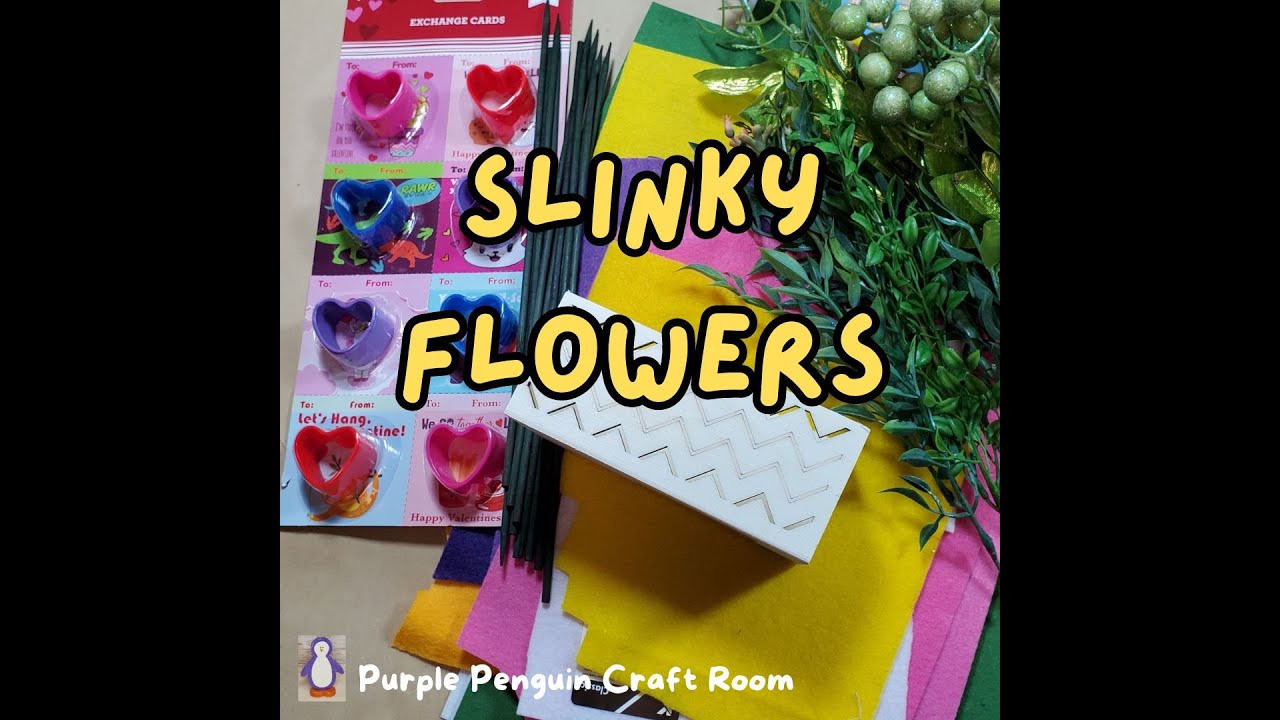 Slinky Flowers DIY crafting video - YouTube