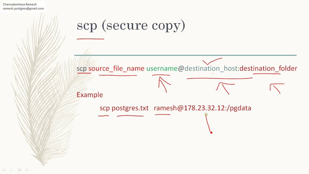 scp and rsync file transfer - YouTube