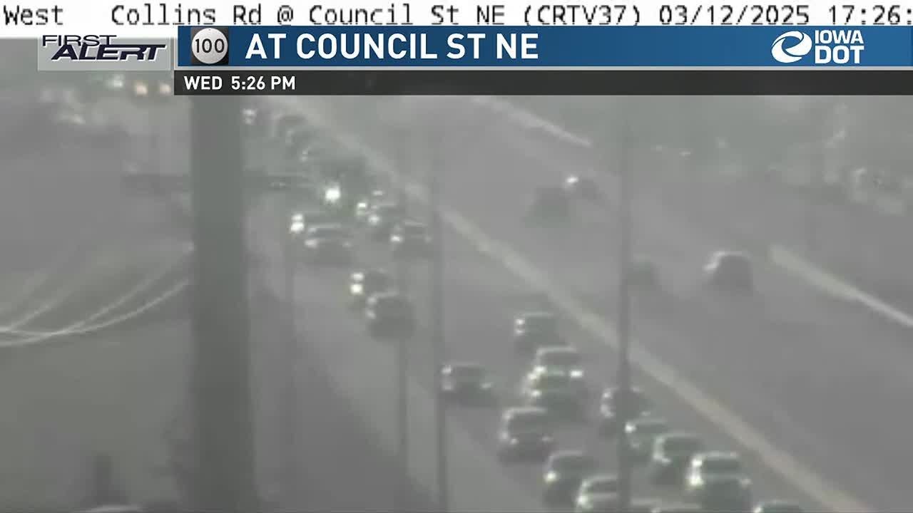 Multi-vehicle crash causes blockage on Highway 100 near I-380 ...