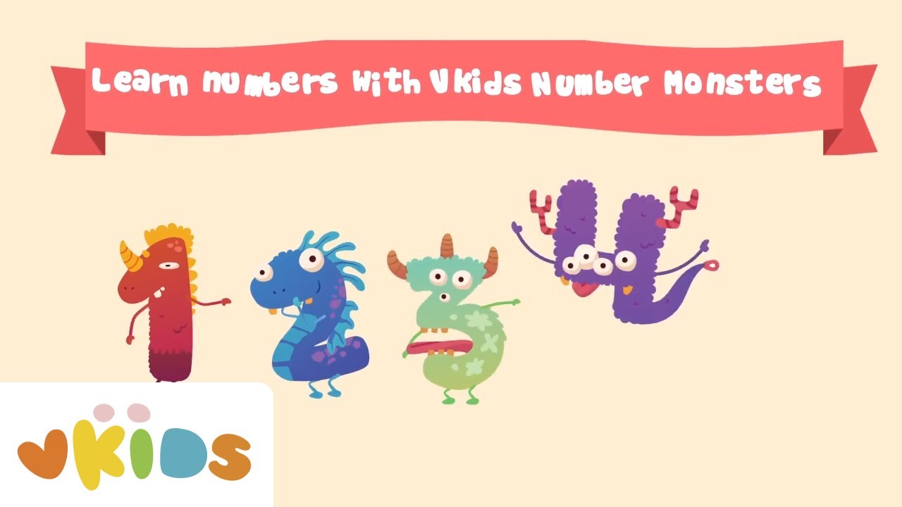 Number Learning & Counting Games for Kids | Vkids Numbers - YouTube