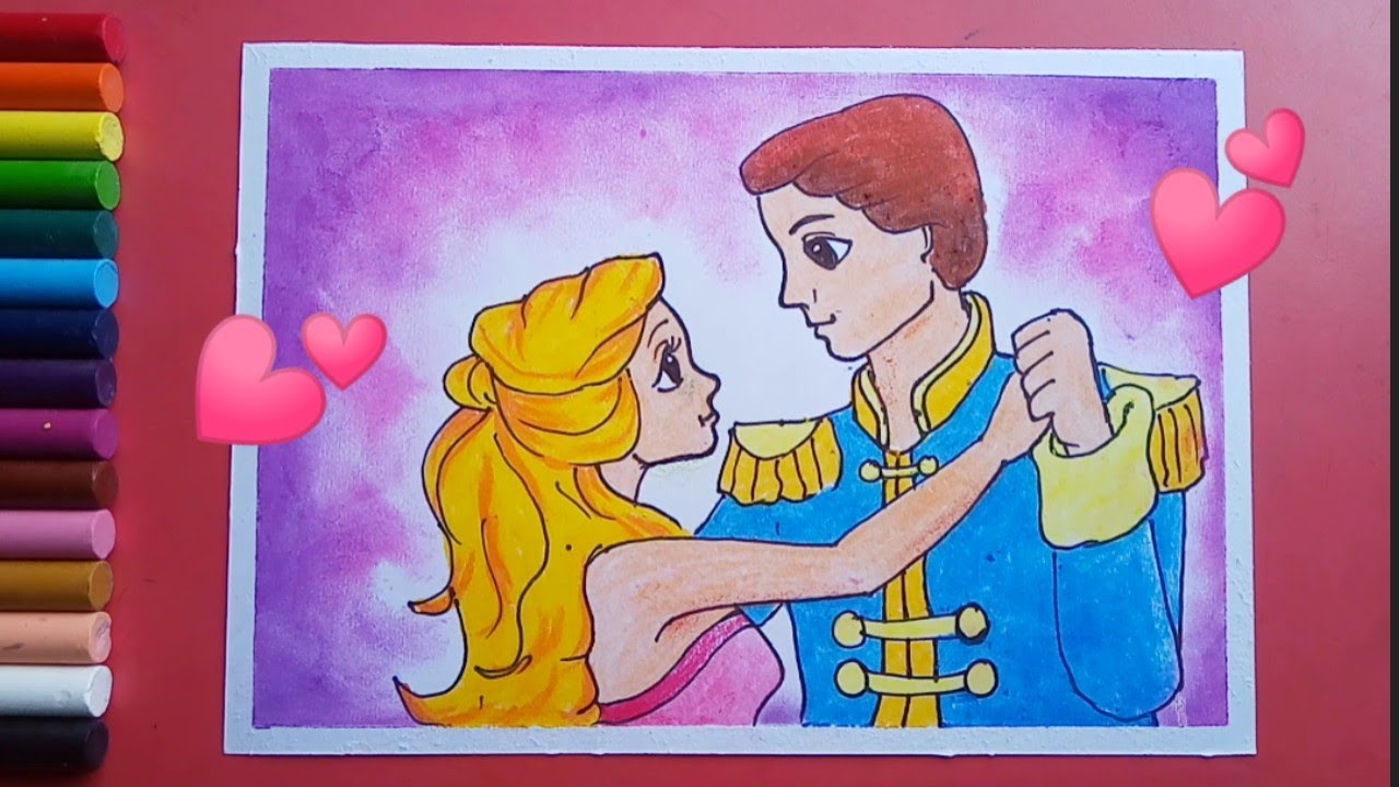 Cute Prince And Princess Drawing