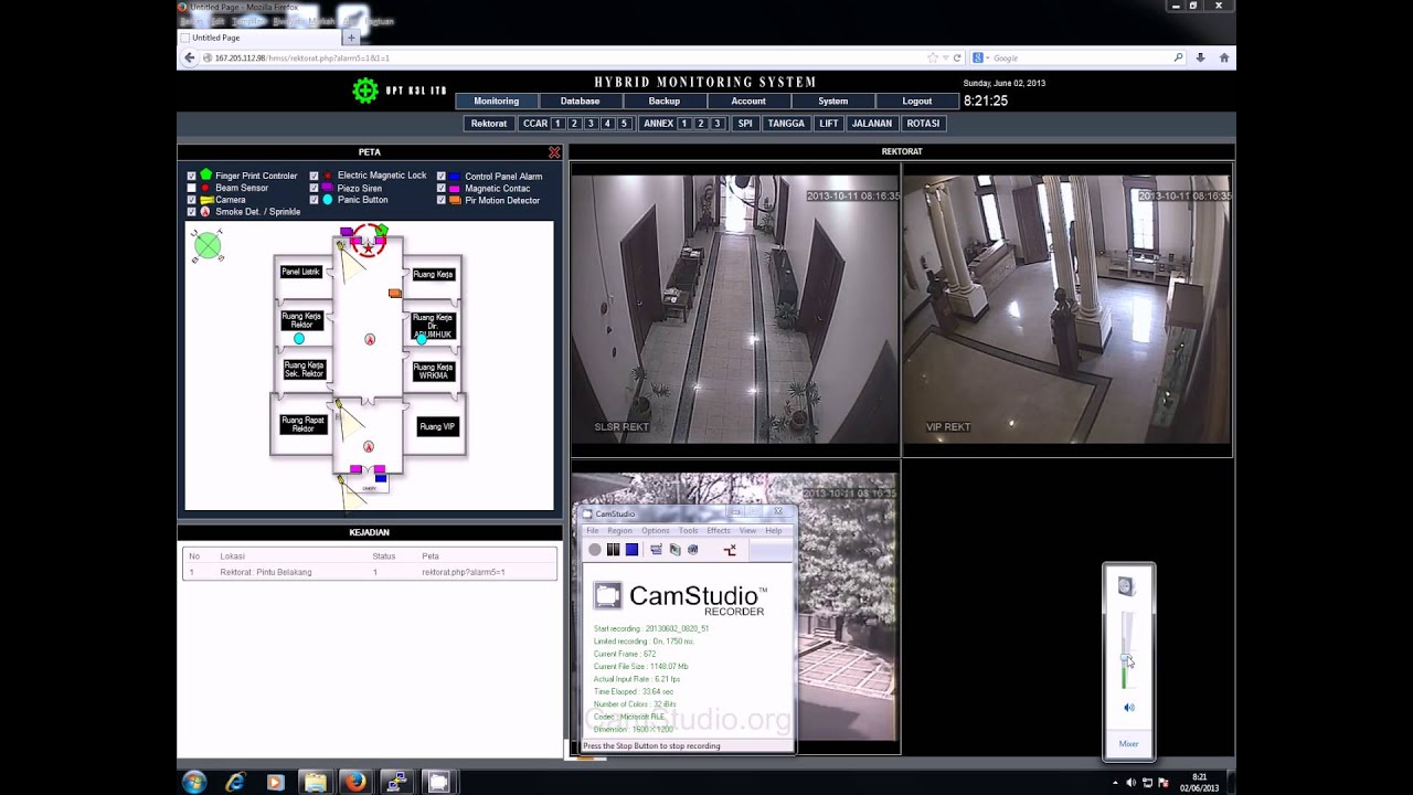 Demo HYBRID SOFTWARE, CCTV, ALARM, ACCESS CONTROL - YouTube