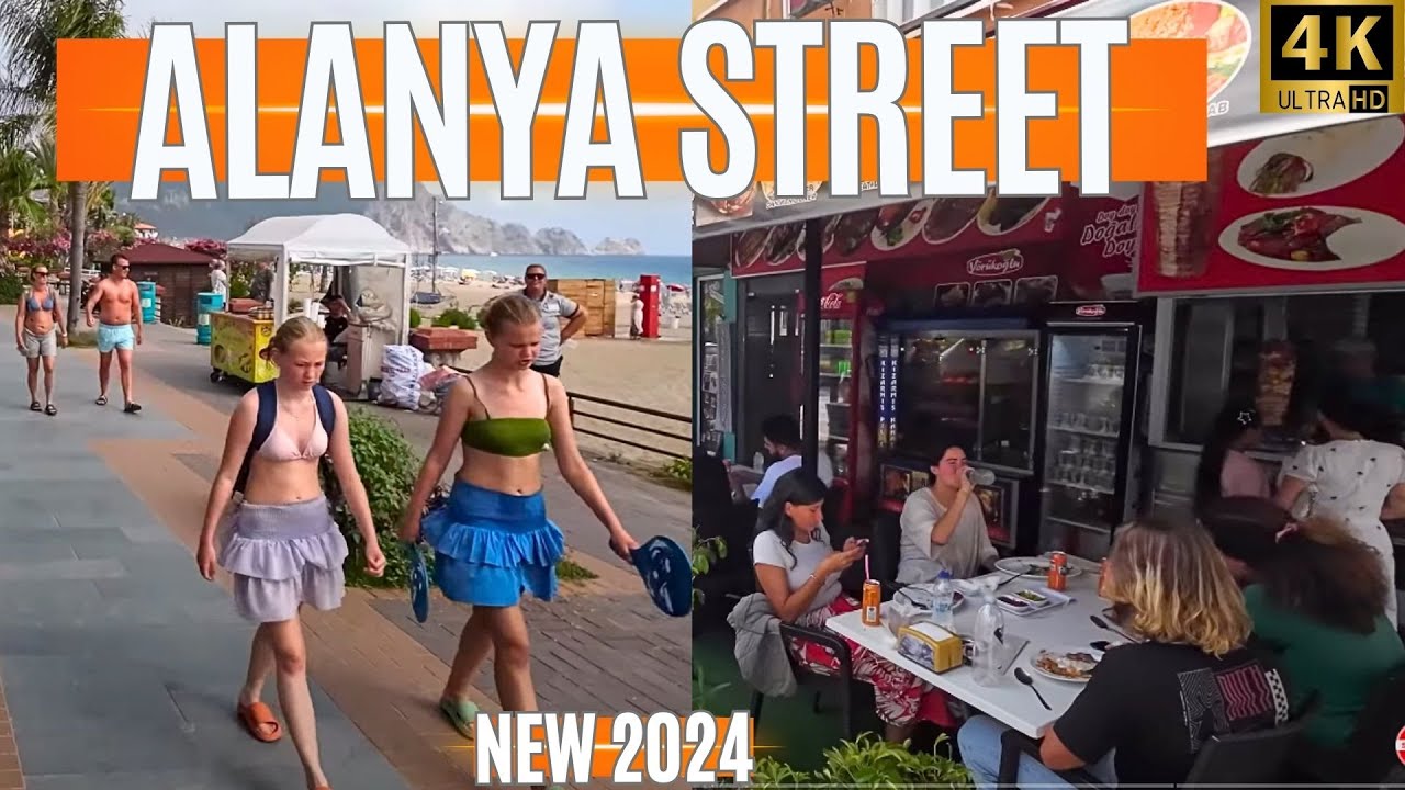 Alanya City Center ! Alanya 25m Road ! Alanya Street Walking Tour ...