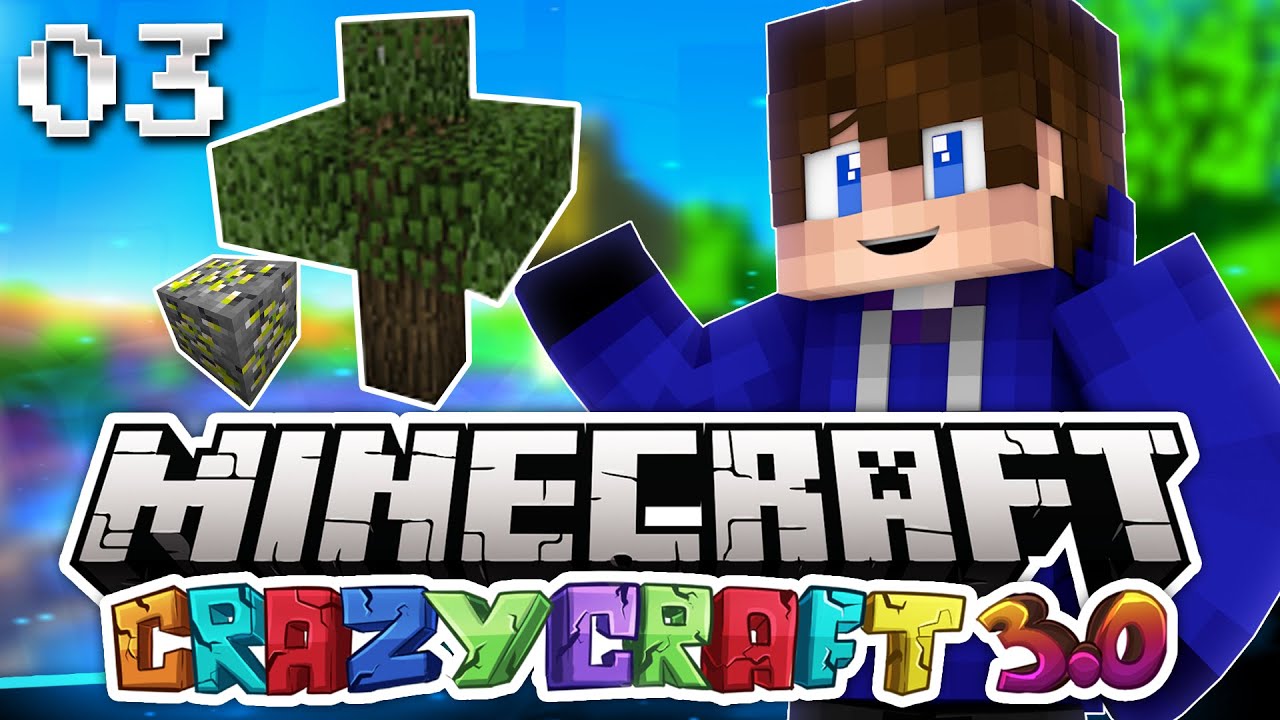 Minecraft CRAZY CRAFT 3.0 SMP - DUPLICATOR TREE!! - Ep.3. - YouTube