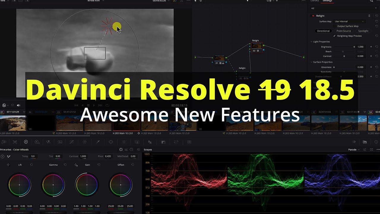 Hot New Features in Davinci Resolve 18.5 - YouTube