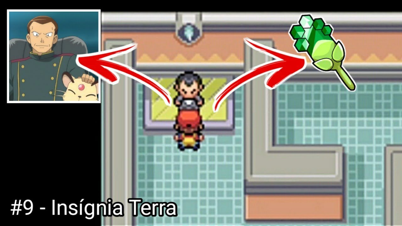 Pokémon Fire Red - em busca da Insígnia Terra - YouTube