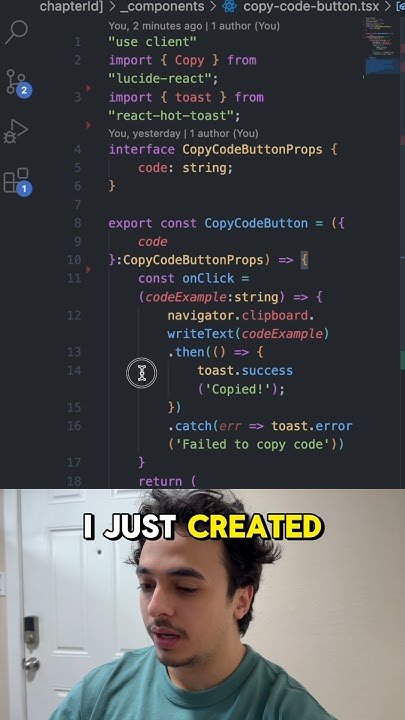 Copy to Clipboard Feature Using JavaScript 🧑🏽‍💻©️ #shorts #viral # ...