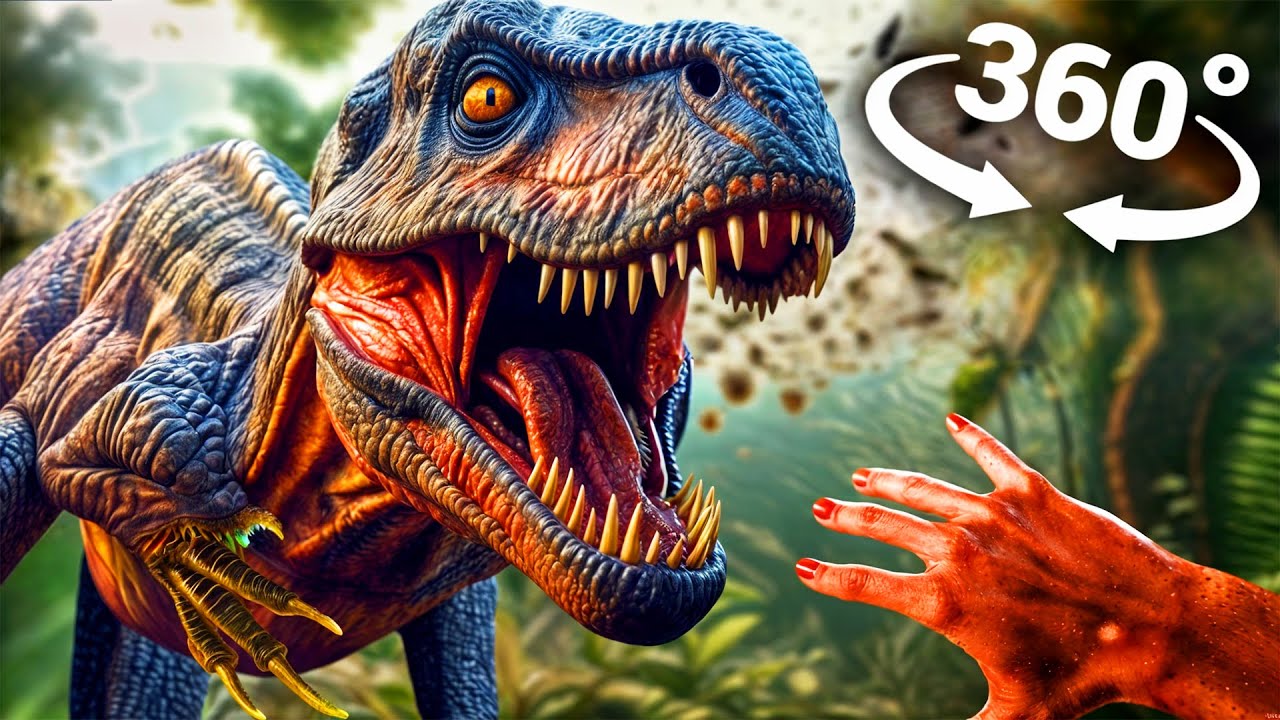 360° VR Jurassic Park | Dinosaur Breakout Jurassic World 4K - YouTube