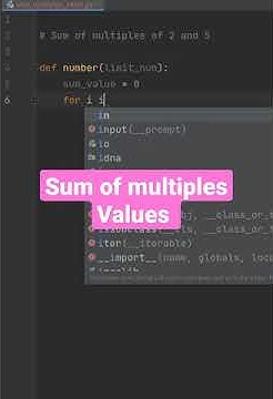 python program to sum of multiple 2 and 5 - YouTube