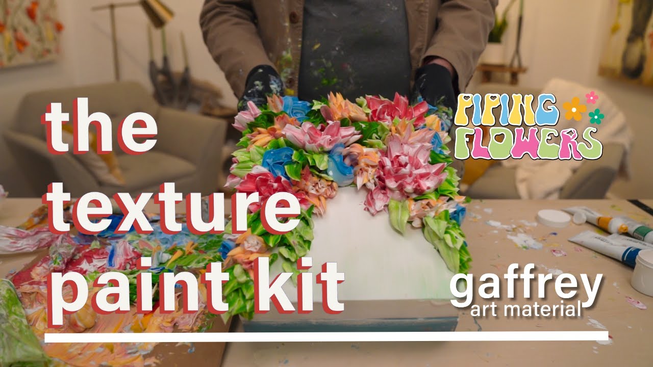 The Texture Paint Kit: Piping Flowers Full Tutorial - YouTube