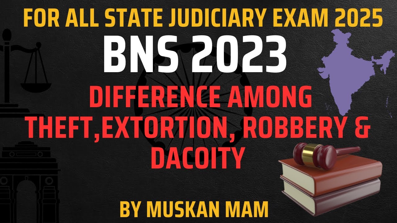 Concent of Theft, Extortion, Robbery And Dacoity By Muskan Mam - YouTube