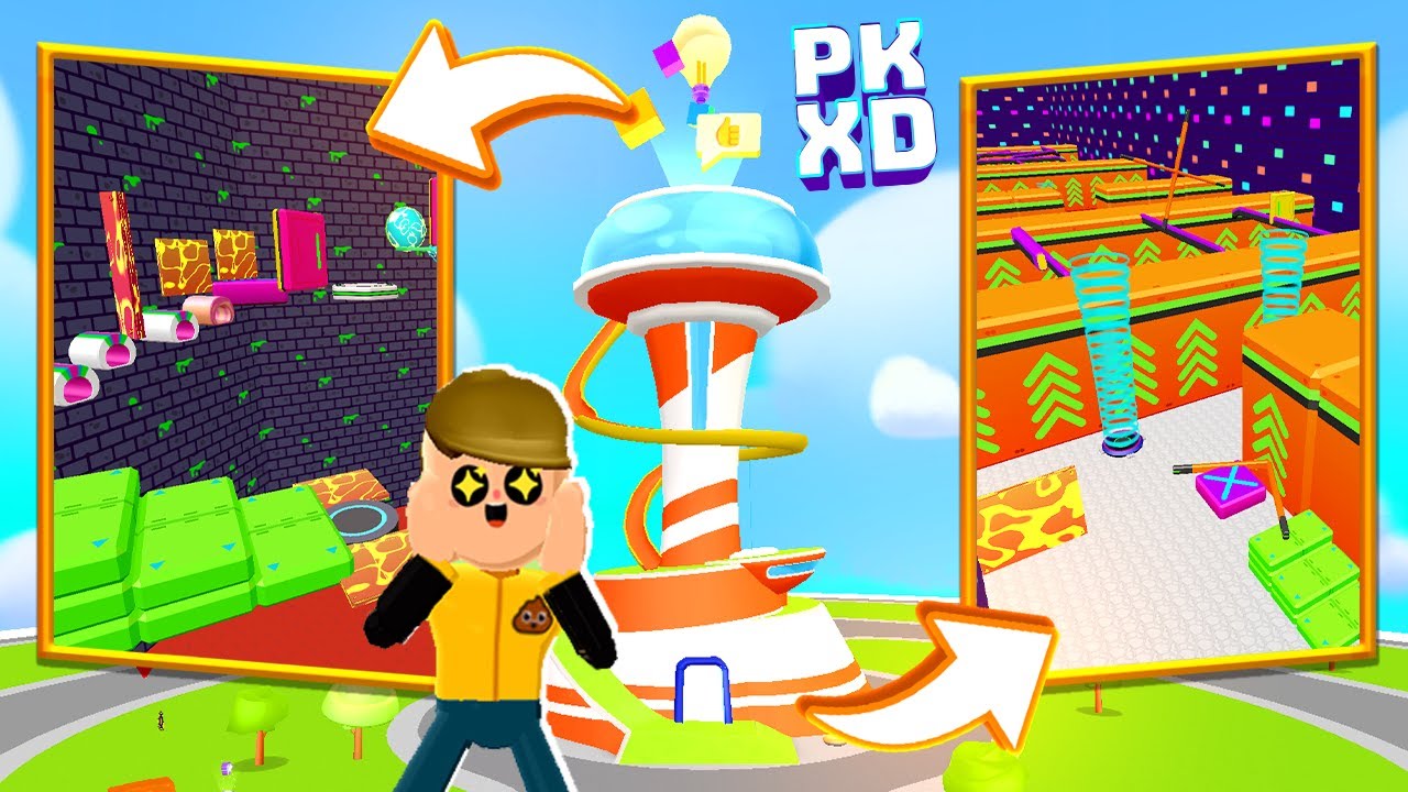 PK XD BUILDER: CRAZY RUN 2.0 E O CHÃO É LAVA! OS MELHORES MAPAS ATÉ ...