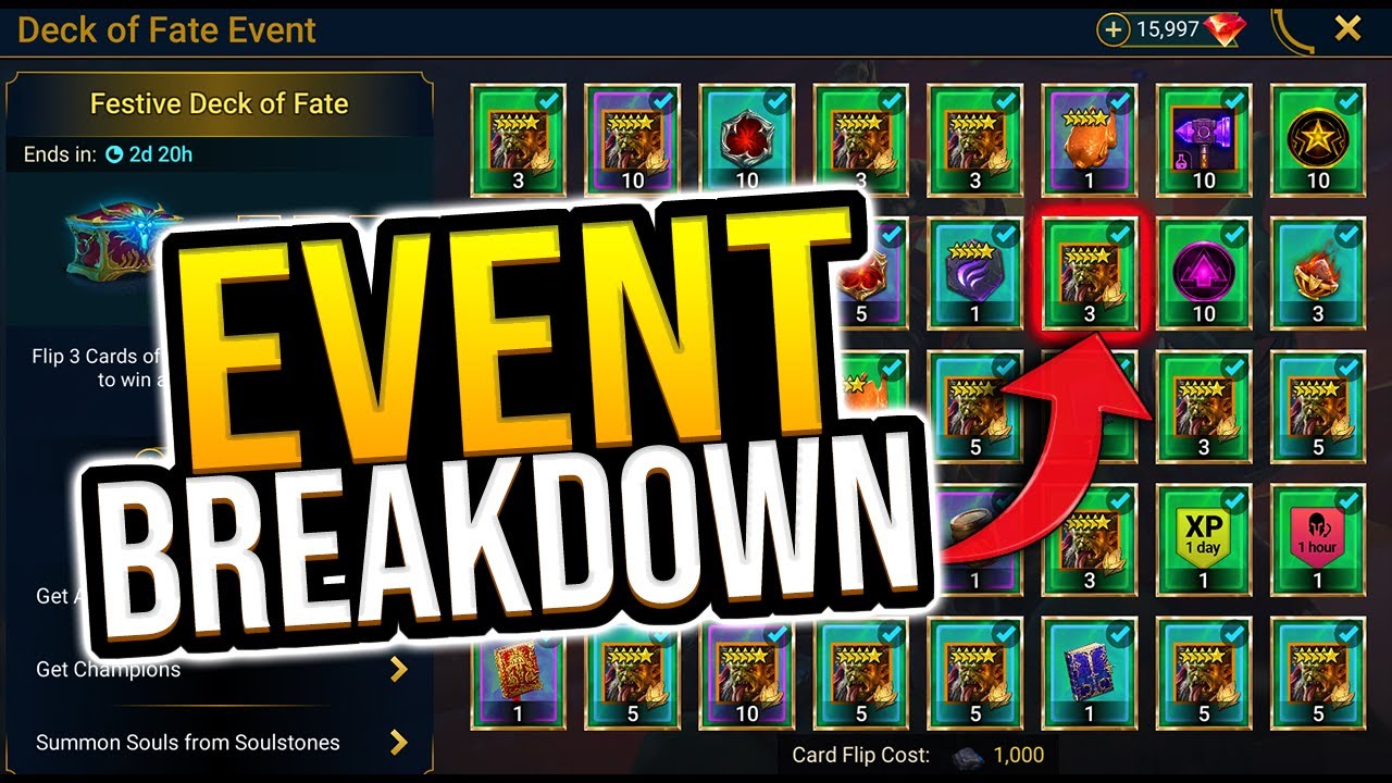 EASIEST DECK OF FATE EVER? ALL THE WAYS YOU CAN GET POINTS SHOWN | RAID ...