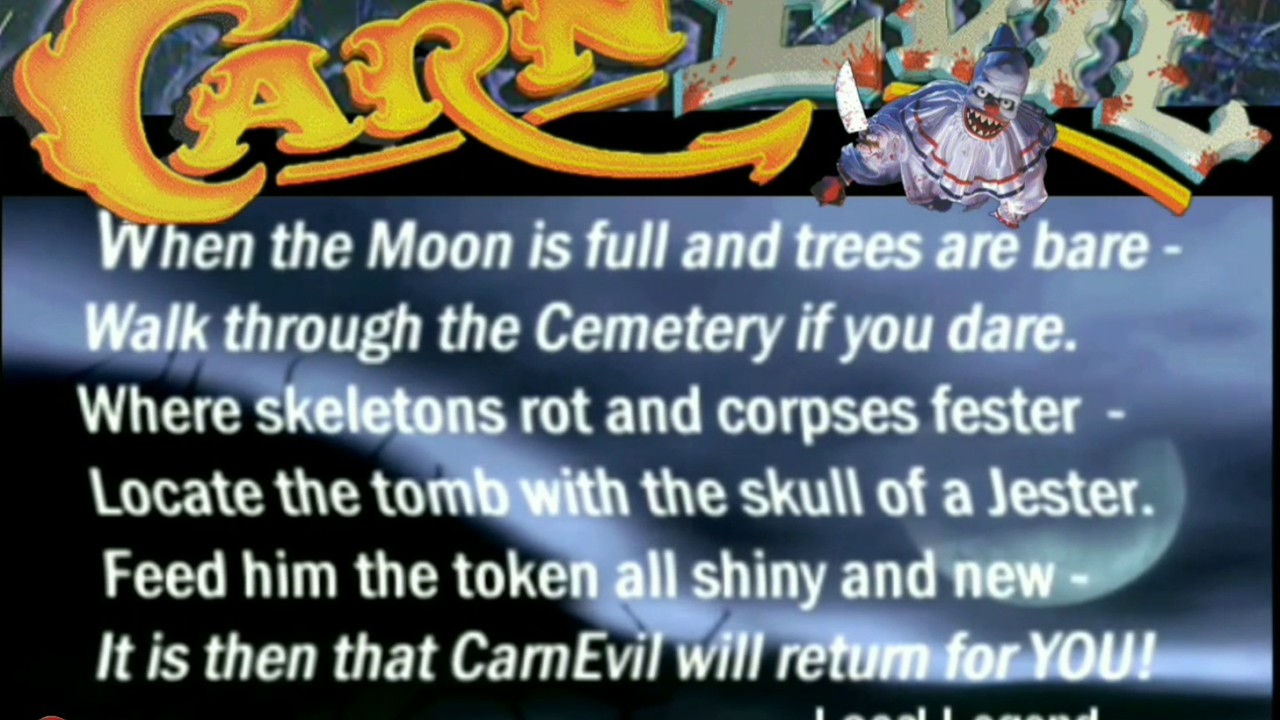 CarnEvil - Arcade - Intro/AttractMode - (HD) - YouTube