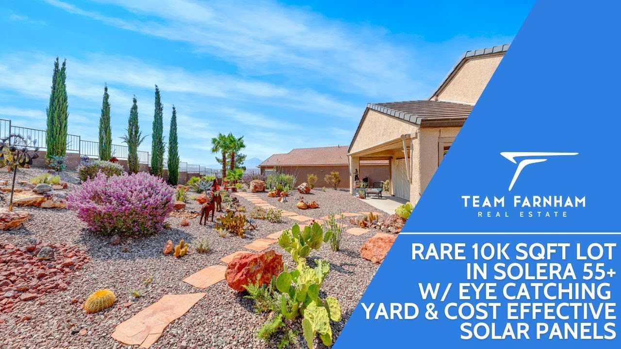 Rare 10k SqFt Lot In 55+ Solera W/ Eye Catching Yard & Cost Effective ...