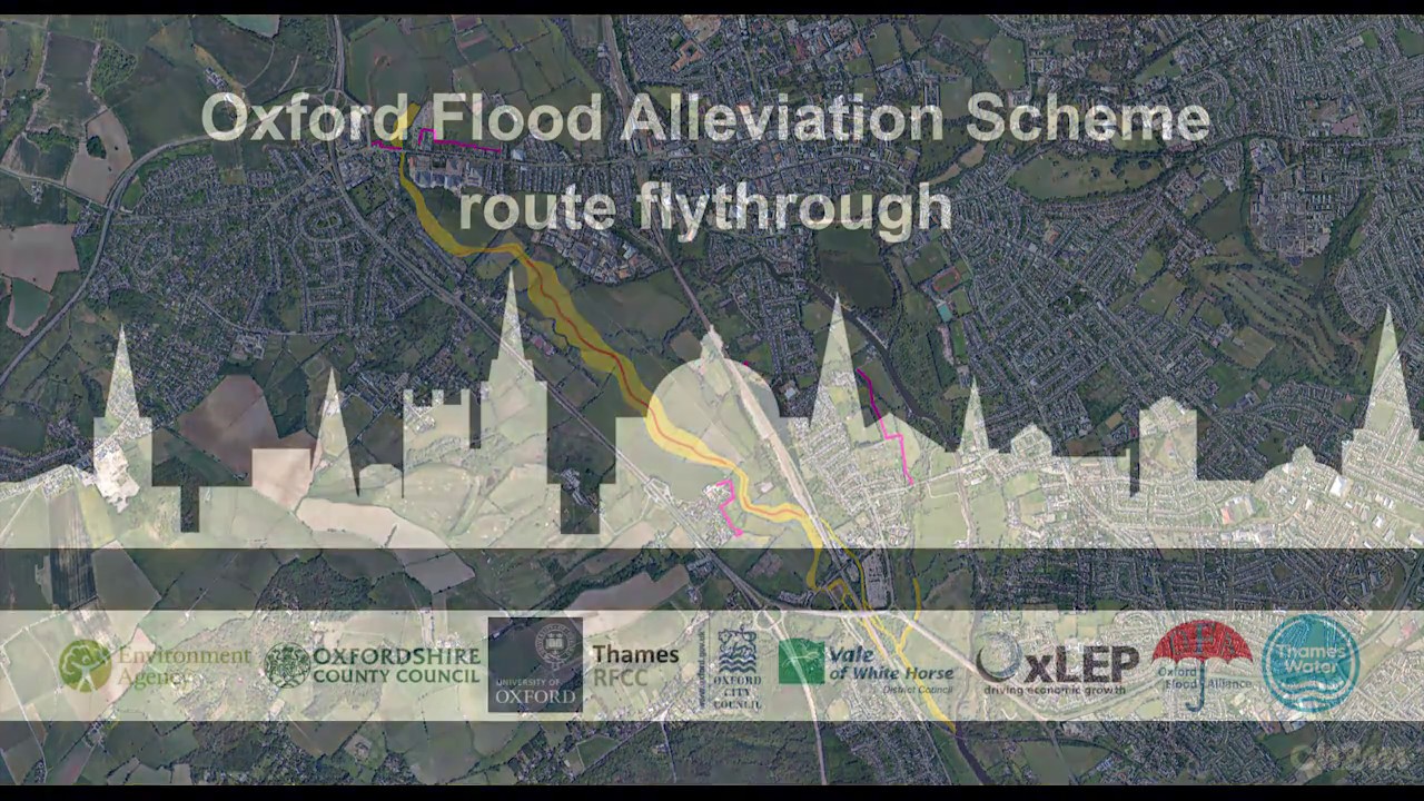The route of the Oxford Flood Alleviation Scheme - YouTube