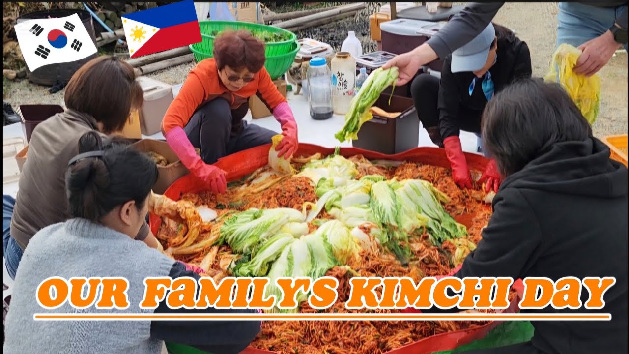 Kimchi Day Making With My Korean Family| 김장 #kimchi #korean #koreanfood ...