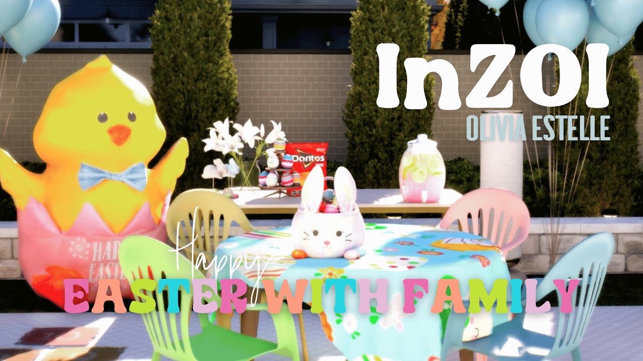 inZOI Easter🐤 | Decor & BTS Easter Family Sunday - YouTube