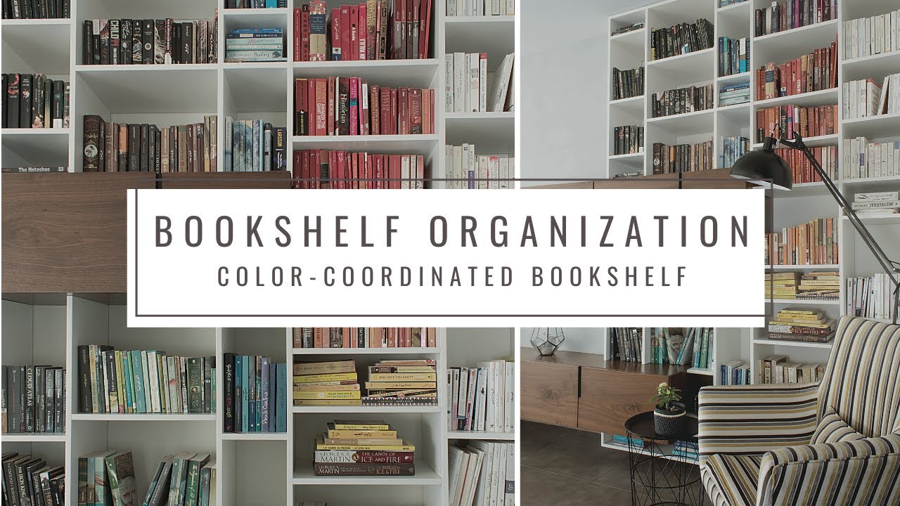 Color Oriented Bookshelf Organization - how to decorate your bookshelf ...