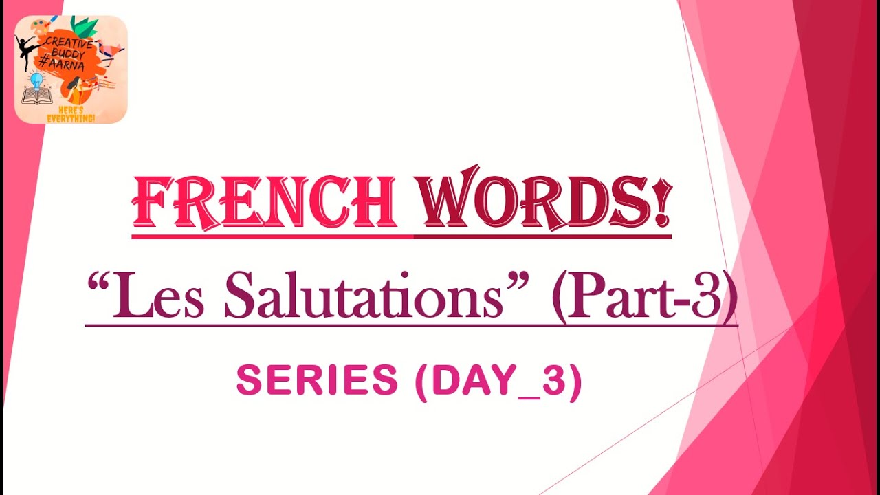 Learn 10 French Words Daily Series l Day-3 l French Language - YouTube