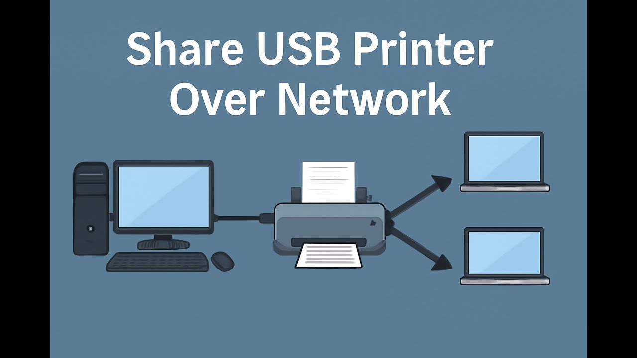 How to Share a USB Printer Over a Network | usb #printer share kaise ...