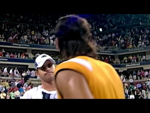 Andy Roddick vs Rafael Nadal 2004 US Open R2 Highlights - YouTube