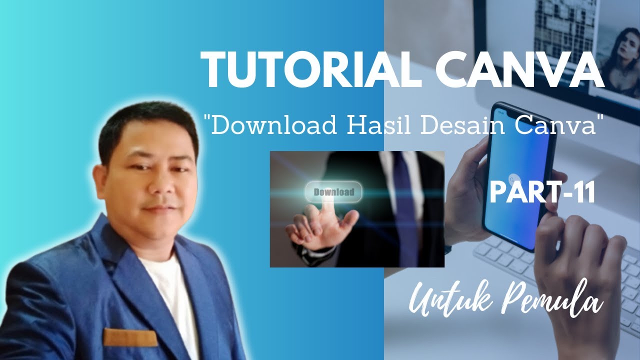 Tutorial Canva Untuk Pemula "Cara download hasil desain di canva" - YouTube