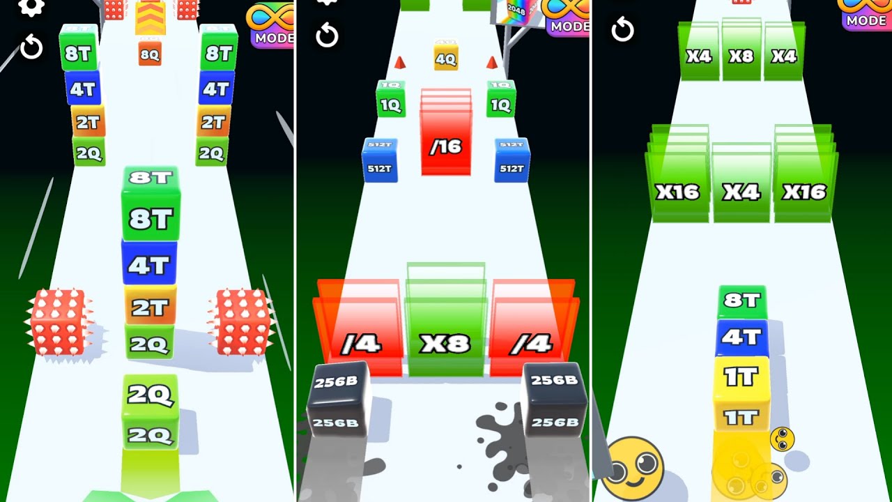 Jelly Run 2048 Ultimate Race – Merge vs Split vs Survive! | 128Q Cube ...