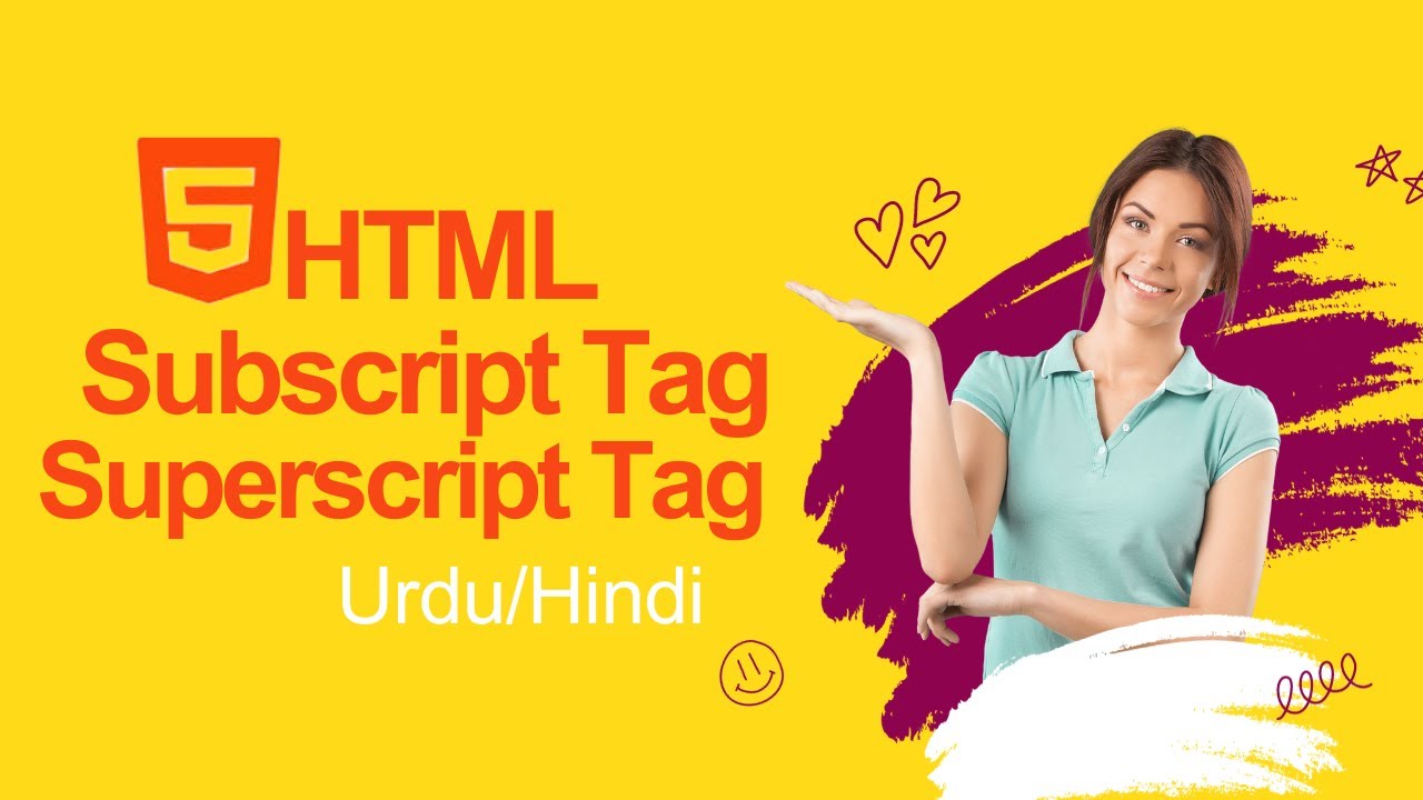 Html Subscript Tag Superscript Tag Urduhindi Youtube 4333