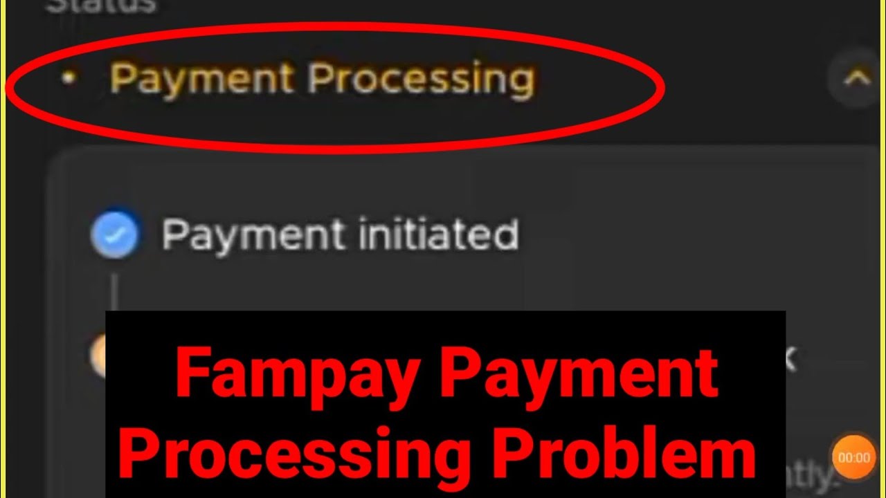 Fampay Payment Processing And Failed Problem Solve Youtube