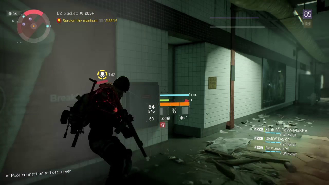 Tom Clancy's The Division ps4 hacker killed me on manhunt - YouTube
