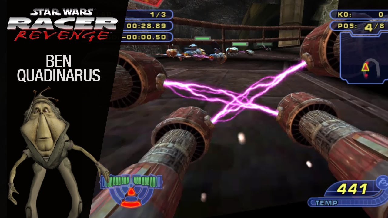 Star Wars Racer Revenge PS2 - Ben Quadinaros - Sullust - YouTube