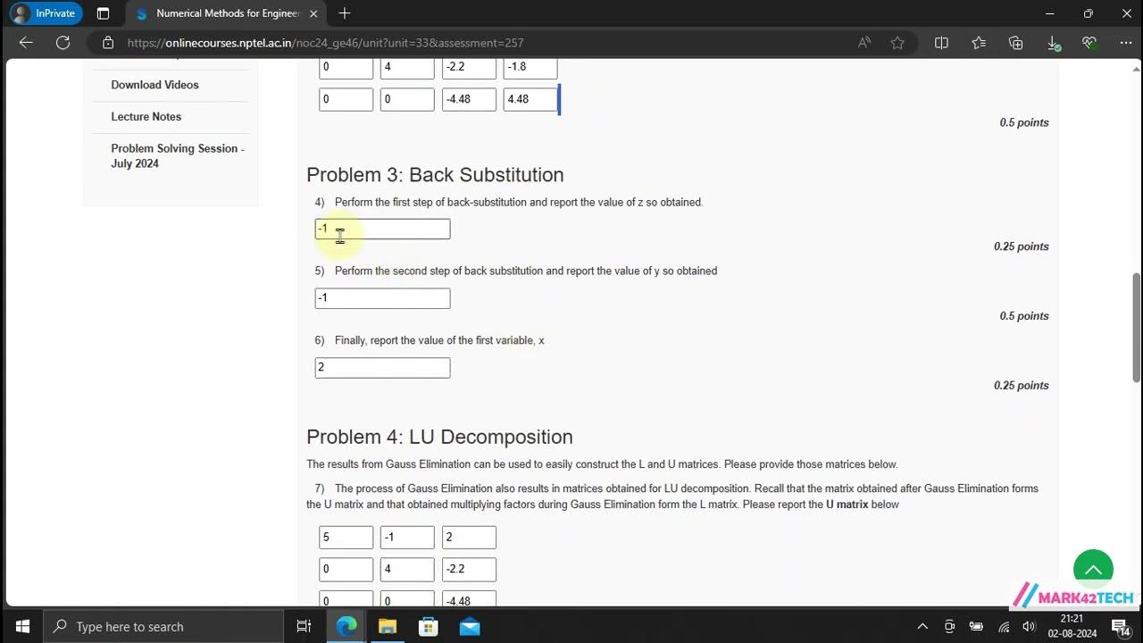 NPTEL Numerical Methods for Engineers Week2 Assignment 2 Solution July 2024 - YouTube
