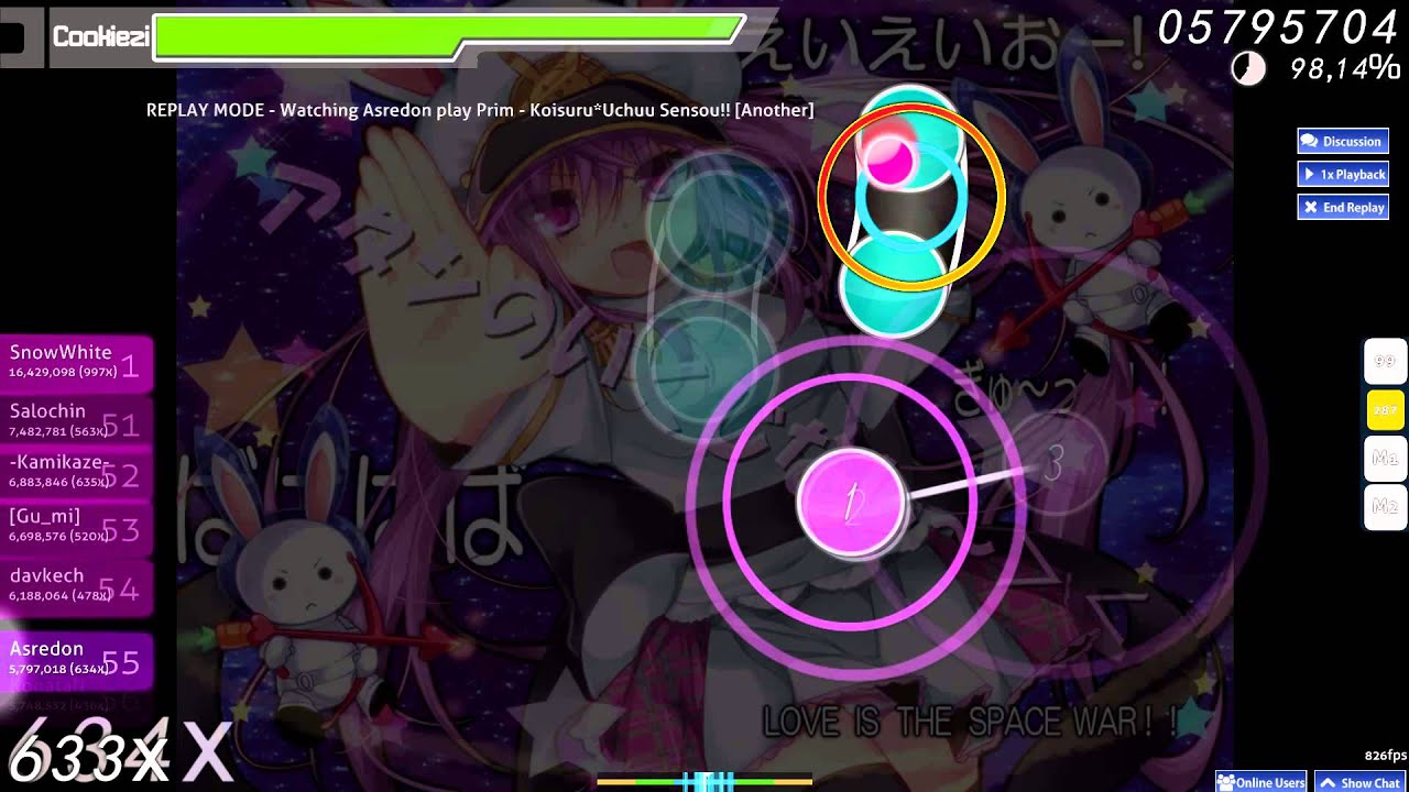 osu! beatmania IIDX (Prim) - KoisuruUchuu Sensou!! [Another] - YouTube